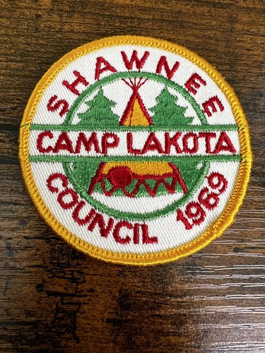 Vintage Boy Scout Patch Shawnee Council 1969 Camp Lakota | eBay