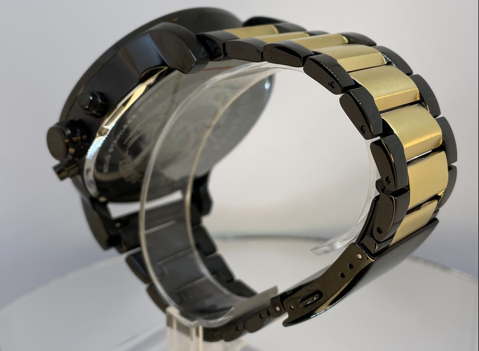 2025 Brand New Diesel Mr. Daddy 2.0 Black and Gold PVD Plated DZ7465 | eBay