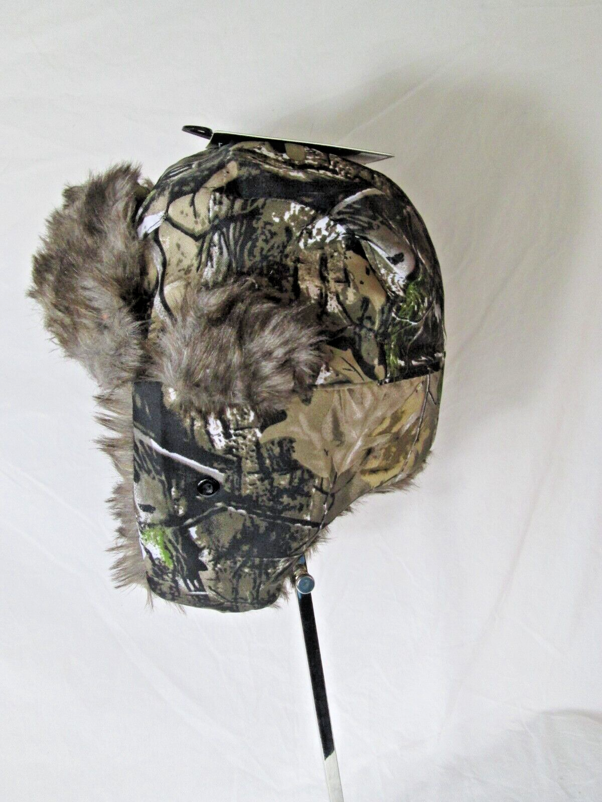 Woodland Realtree Camouflage Aviator Trapper Winter Hat Lined Cap Tru ...