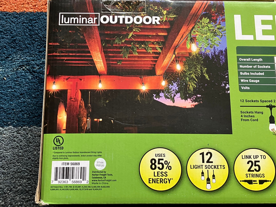 (Open Box) LUMINAR Outdoor 24ft. LED String Lights | eBay