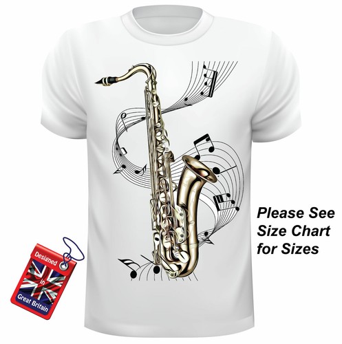 Music Art Saxophone T Shirt Saxophone Sax Music, T Shirt Saxophone T ...