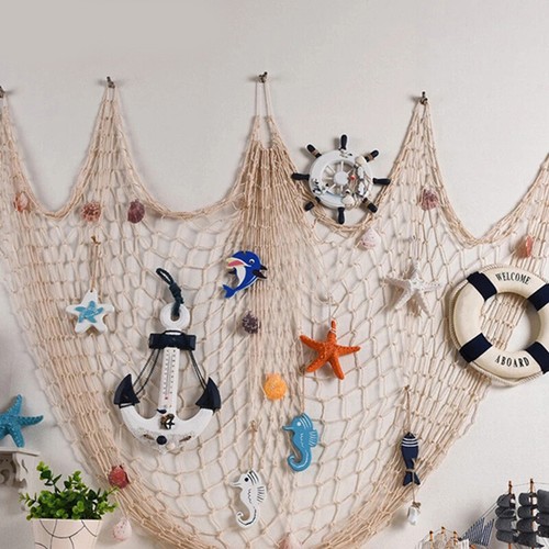 Mermaid Party Decorative Fish Net Under The Sea Party Pirate Decorati S ...
