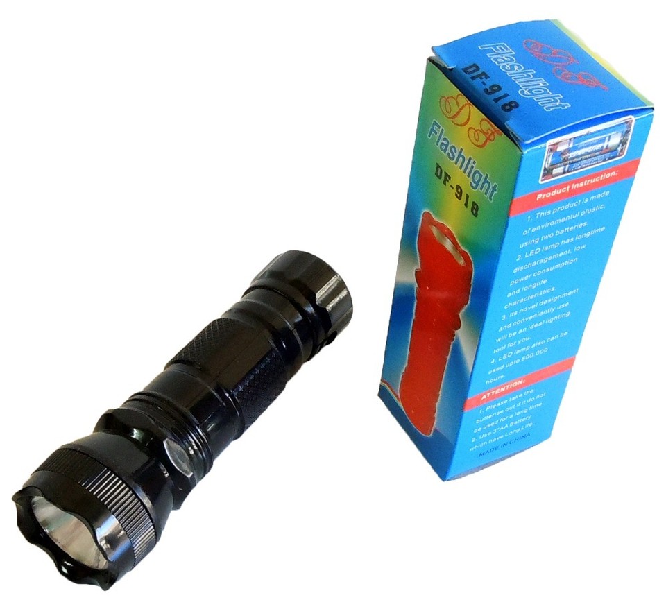 LOT OF 2 ULTRAFIRE PORTABLE LED FLASHLIGHT TORCH LIGHT LAMP HIKING ...