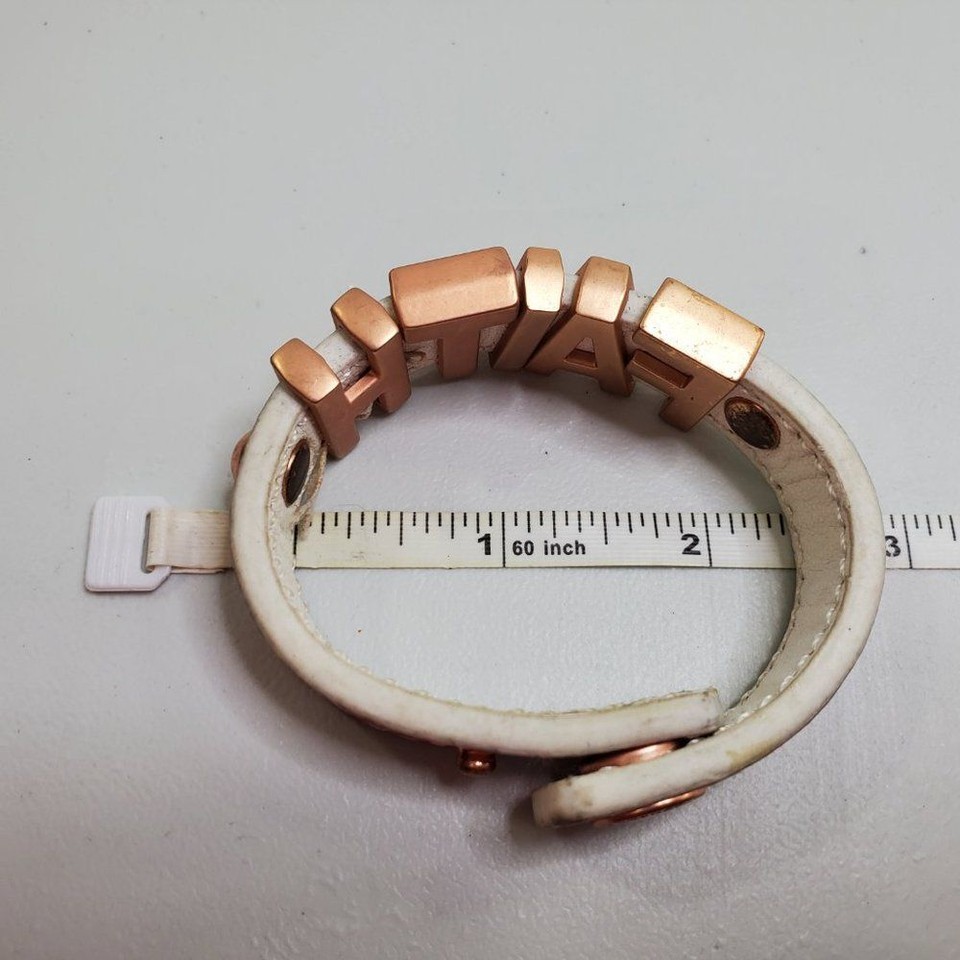 BCBGeneration Bracelet Faith Cuff Floral Rose Gold Religious Statement ...