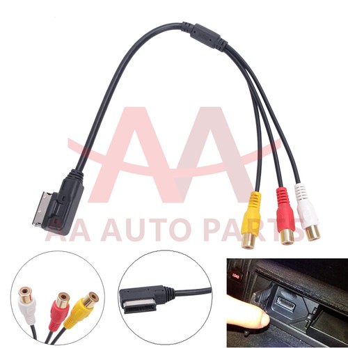 Audi Volkswagen Skoda AMI MMI MEDIA-IN MDI Interface to RCA AV Adaptor ...