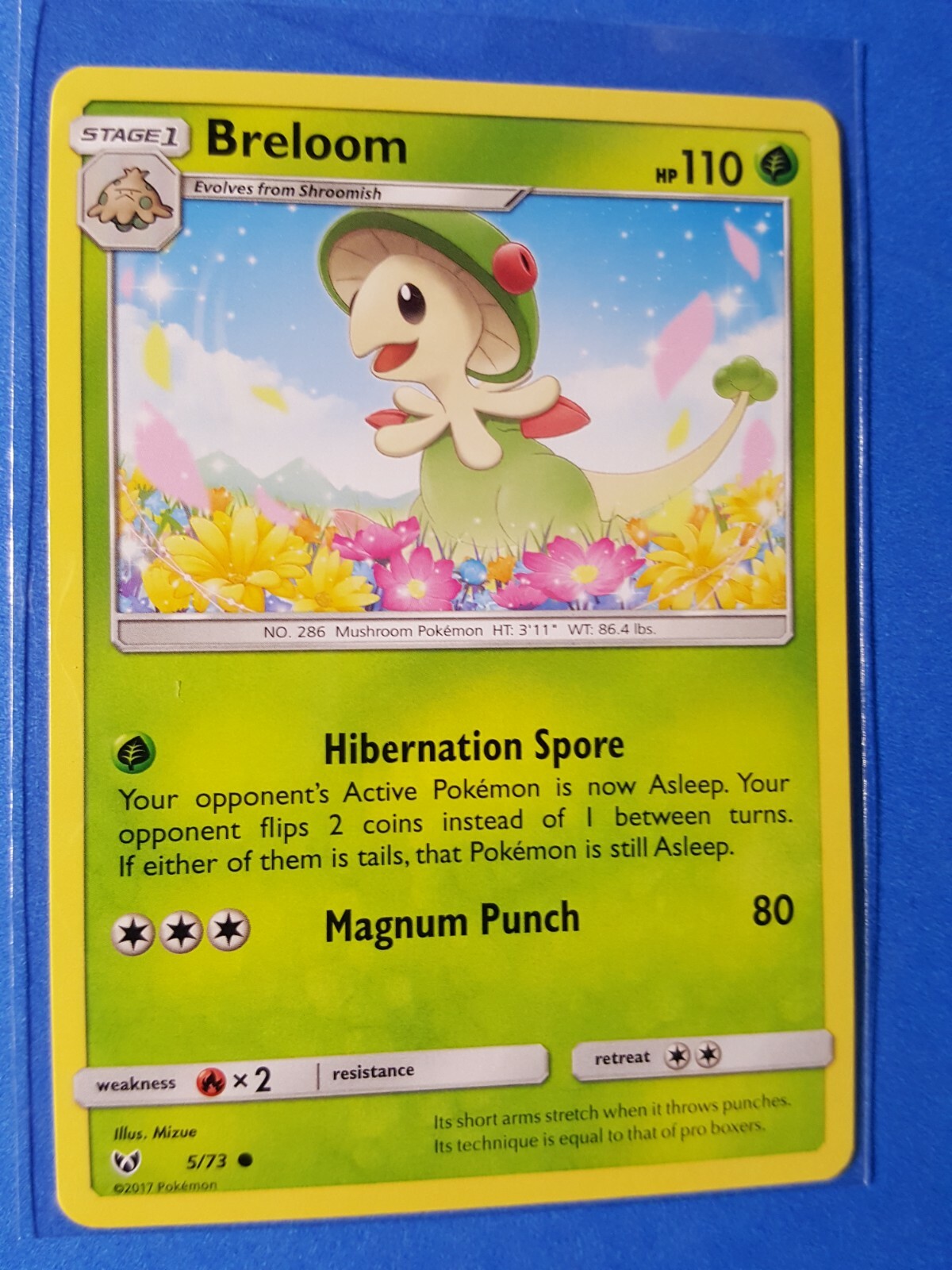 Breloom 5/73 & 3x Shroomish 4/73 Pokemon card SM Shining Legends common ...