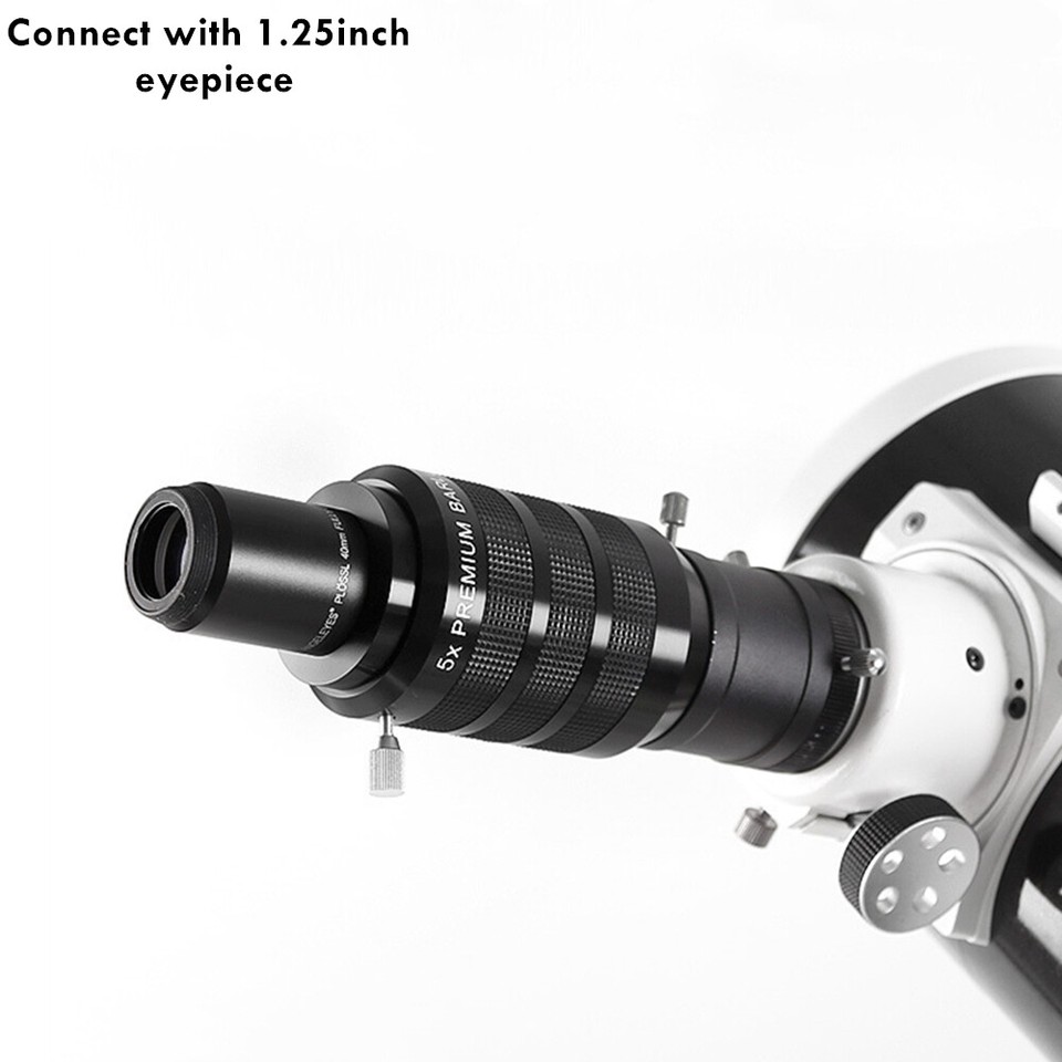 2'' 2X/3X/5X Apochromatic Astronomical Telescope Barlow Lens with 1.25 ...