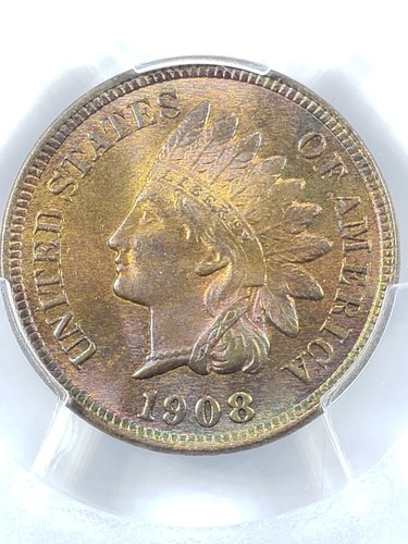 1908 Indian Head Cent - PCGS Uncirculated Coin Questionable Color - | eBay