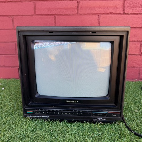 Sharp 9-Inch Vintage CRT Color TV Monitor AC/DC October 1985 Retro ...