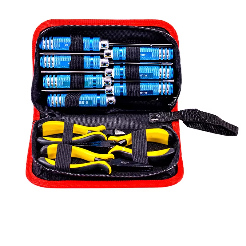 10Pcs RC Tools Kits Screwdriver Pliers Hex Repair Box Set for RC Car ...