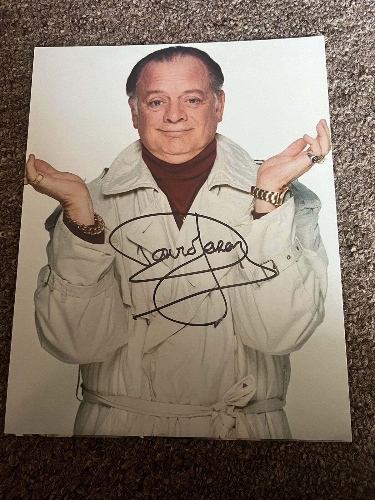 Hand Signed 10x8 Photo David Jason Only Fools And Horse's With Online ...