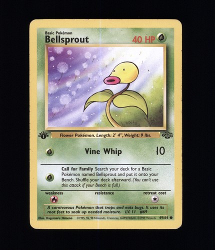 1st Edition BELLSPROUT JUNGLE 49/64 POKEMON NINTENDO TCG | eBay