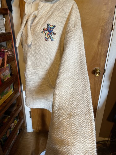 LARGE GRATEFUL DEAD NATURAL DANCING BEARS SWIRL BAJA HOODIE, Earth Ragz ...
