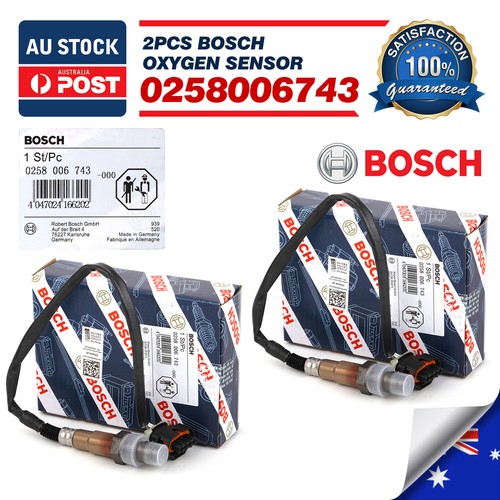 2pcs BOSCH Oxygen Lambda Sensor 4 Wire For Holden Commodore VZ VE OE ...