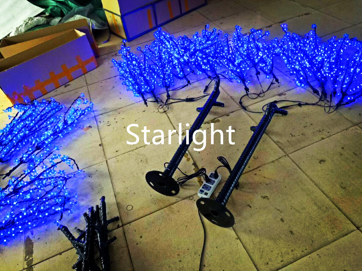 6ft Outdoor Blue LED Cherry Blossom Tree Christmas Light Home Decor ...