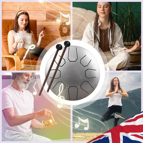 6 Inch 8 Notes Handpan Drum Sound Healing Instruments Rain Drum ...