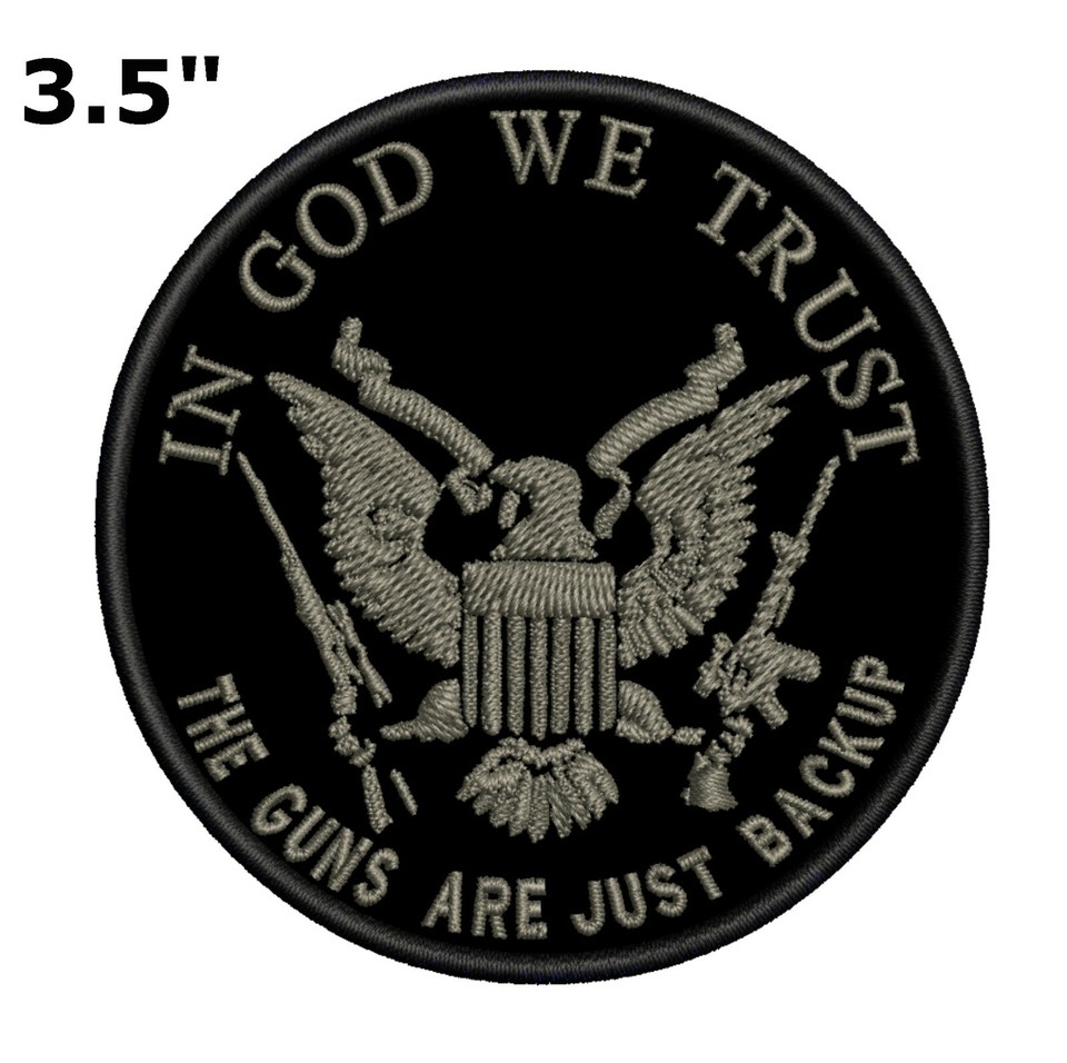 2nd AMENDMENT PATCH US CONSTITUTION GUN RIGHTS embroidered Hook & Loop ...