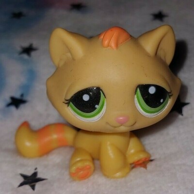 Authentic Littlest Pet Shop Hasbro Original LPS Cat 706 Stripe Tale ...