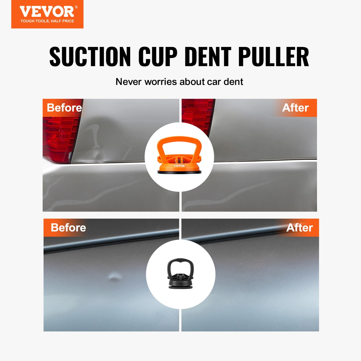 PDR Tools HEALEEP Dent Removal Tool Kit - Suction Cup Puller With ...