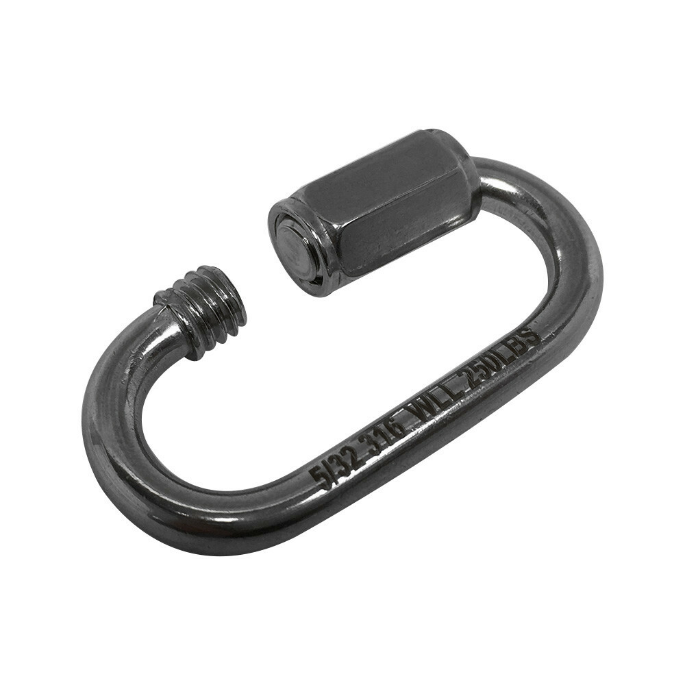 Set Of 5 PC 5/32" Stainless Steel 316 Quick Link Shackle Boat Marine ...
