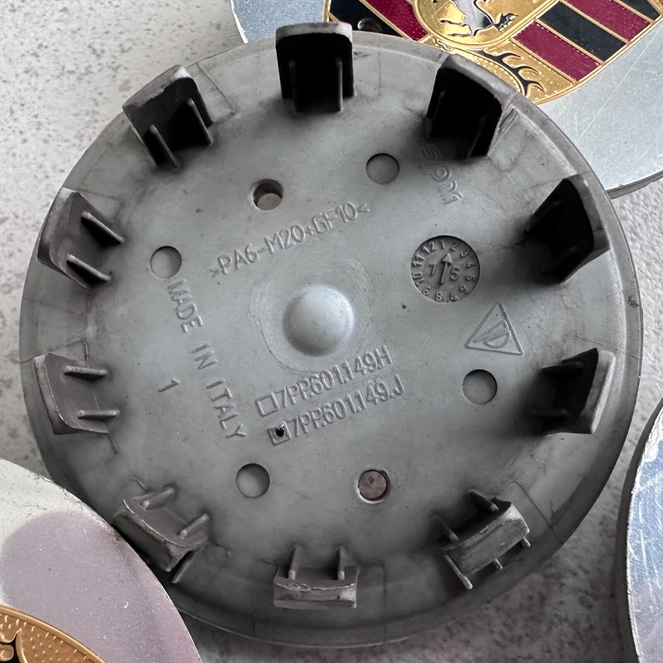 Genuine Hub Cap Concave Polished Porsche 911 Boxster Cayman Cayenne ...