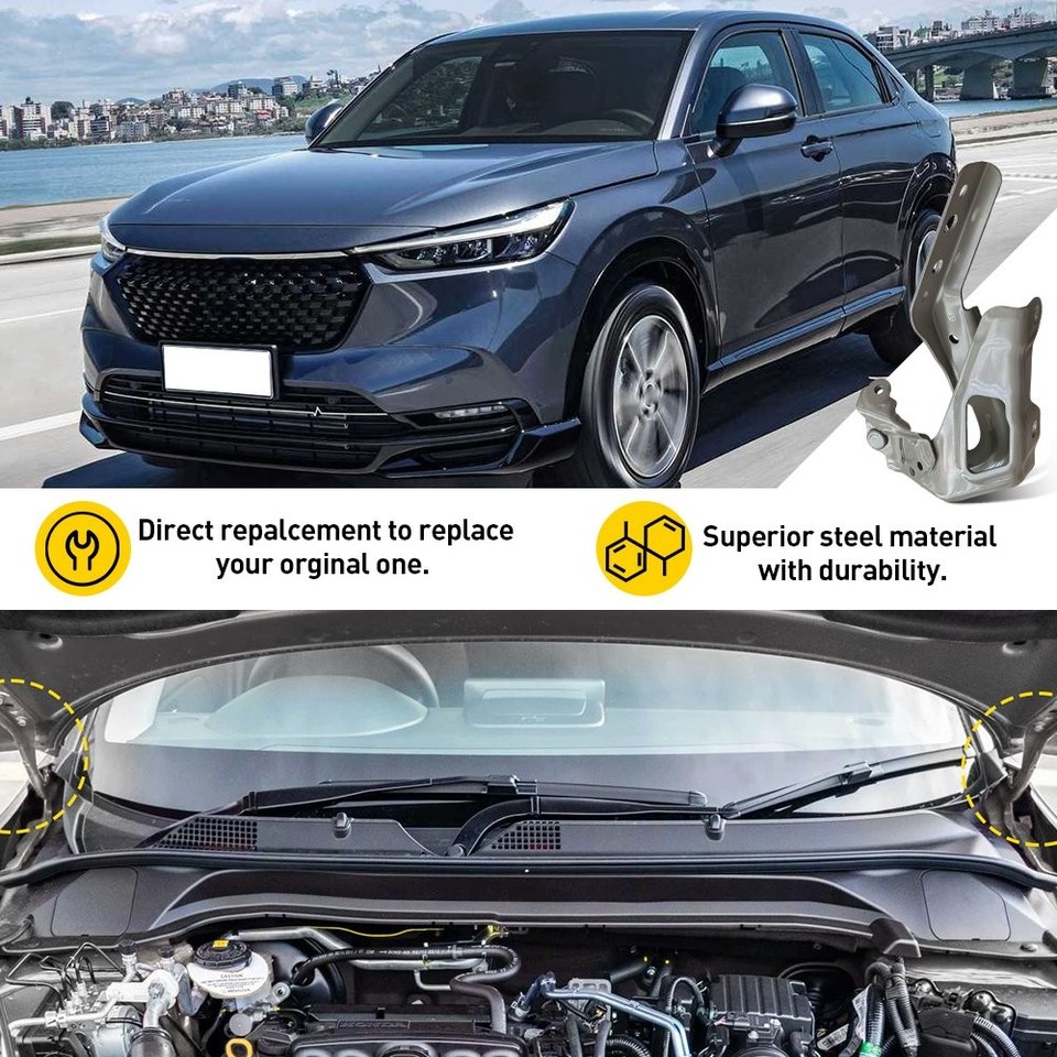 Front Left & Right Hood Hinge Set HO1236166 HO1236165 For 2023-2024 ...