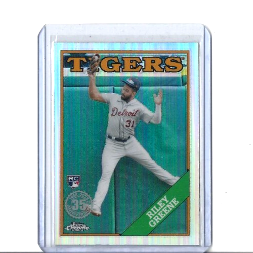 RILEY GREENE ))~(( - " TOPPS CHROME ROOKIE 35 YRS CARD " - TIGERS! | eBay