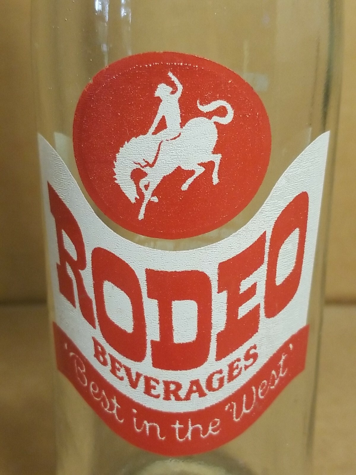Vintage RODEO Beverage Soda Bottle Best In The West 10 Oz New Richmond ...