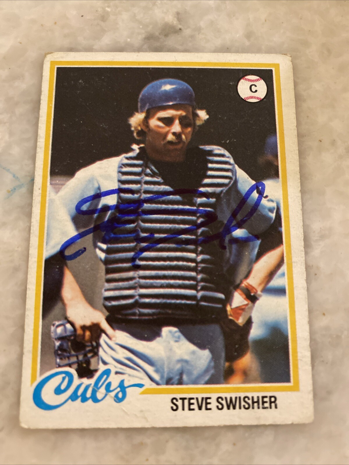 1978 Topps #252 Steve Swisher Autographed Signed Auto Chicago Cubs Card ...