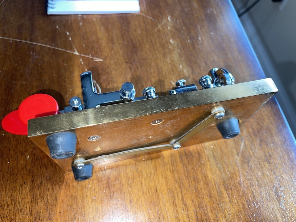 Vibroplex Gold Telegraph Key Bug Box Case And Key Never Hooked Up A Few ...