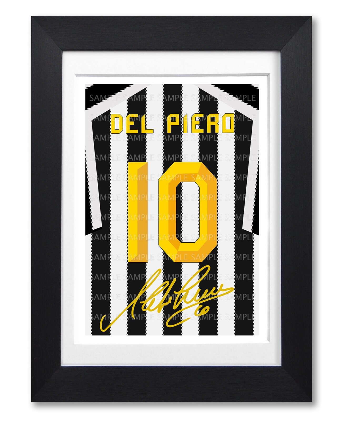 ALESSANDRO DEL PIERO JUVENTUS SIGNED POSTER PRINT PHOTO AUTOGRAPH SHIRT ...