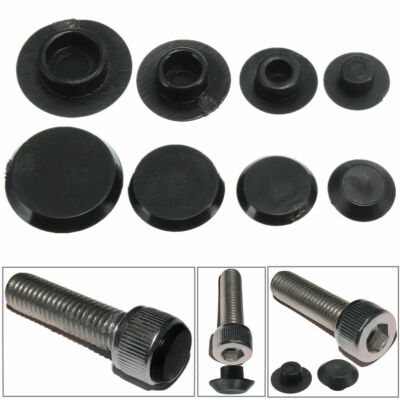 20PCS Black Hex Socket Allen Bolt Screw Nut Hexagon Head Cover Cap ...