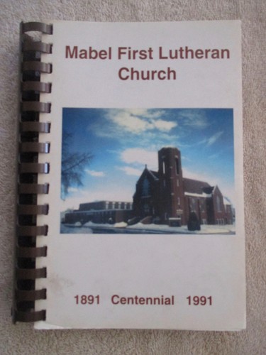 1991 Mabel, MN Minnesota vintage Lutheran Church centennial Cookbook ...
