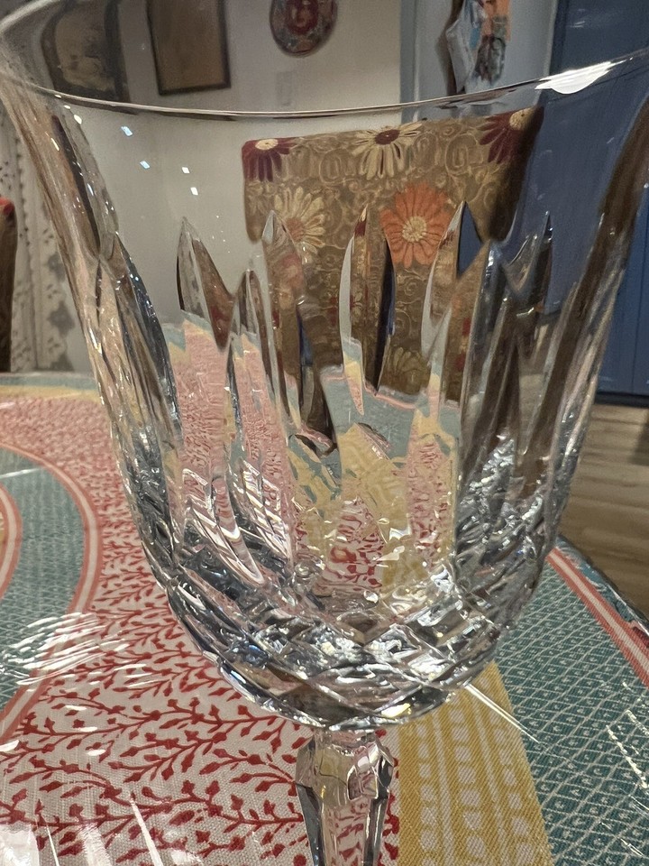 Tiffin Franciscan Crystal Water Goblet Elyse Pattern | eBay