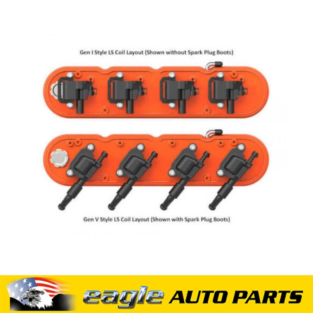 Holley GM LS 2 Piece Cast Aluminum Red Finish Valve Covers # HO241-174 ...