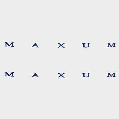 Maxum Boat Logo Decals | Blue Black Stickers (Pair) | eBay Australia