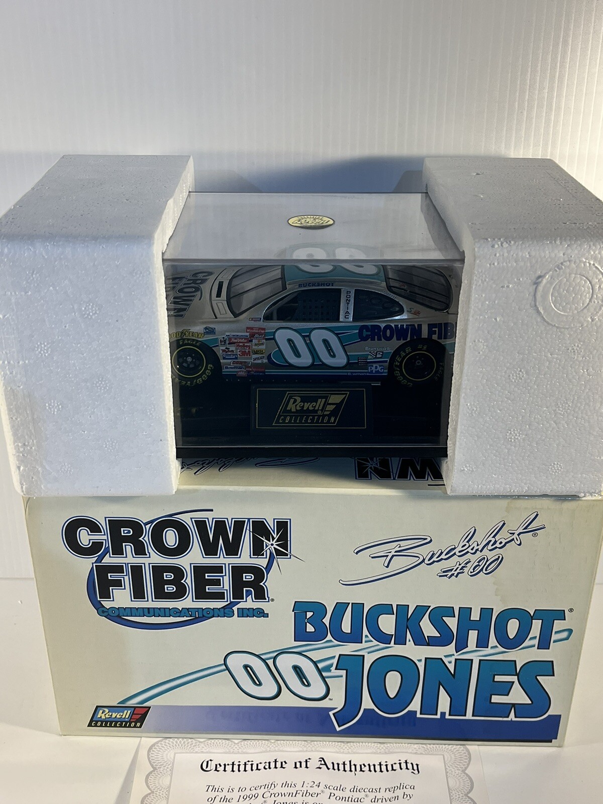1/24 nascar diecast, Buckshot Jones #00, Crown Fiber, 1999, Revell | eBay