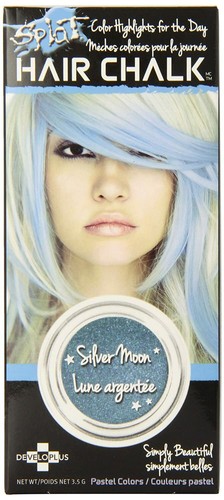 SPLAT HAIR CHALK SILVER MOON INSTANT TEMPORARY COLOR HIGHLIGHTS BE ...