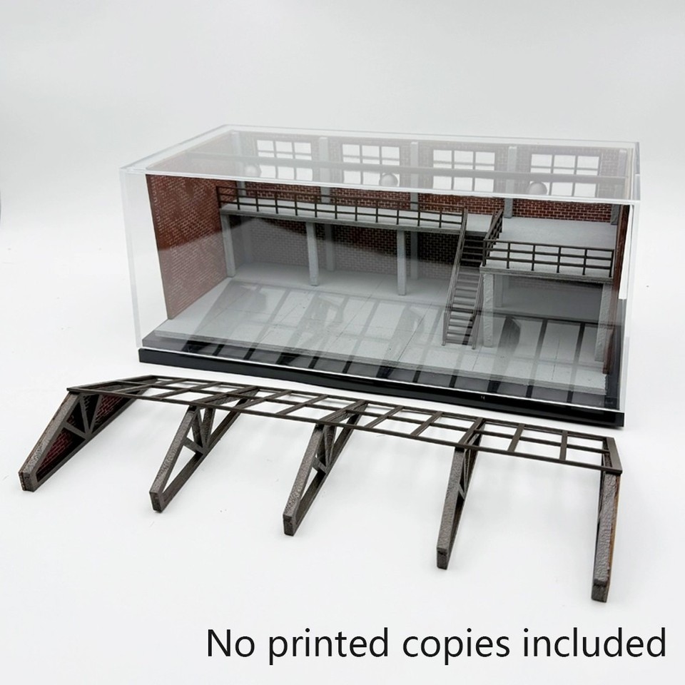 1/64 Diorama Model Car garage Repair Warehouse scene DIY Kit | eBay
