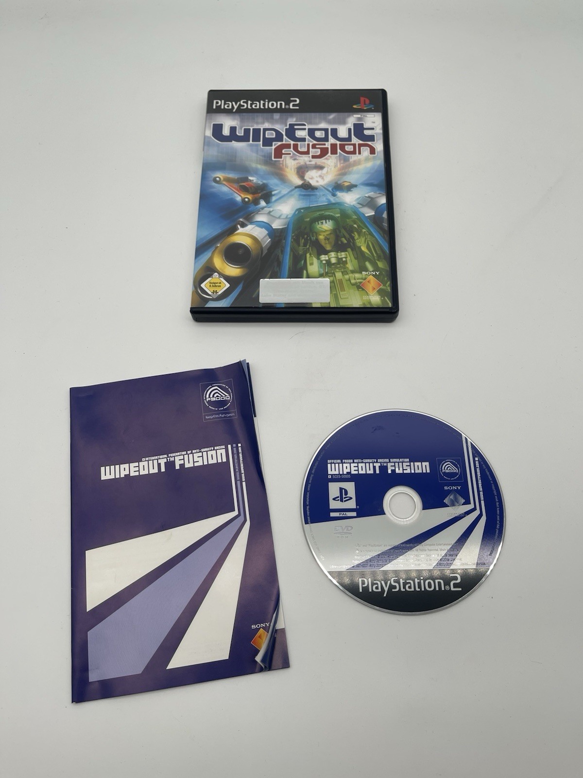 Wipeout Fusion PS2 PAL OVP Sony PlayStation 2 Komplett mit Anleitung ...