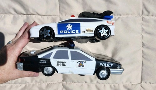 Vintage Police Car Toys/Hot Wheels Key Force Transforming Euc/Metro ...
