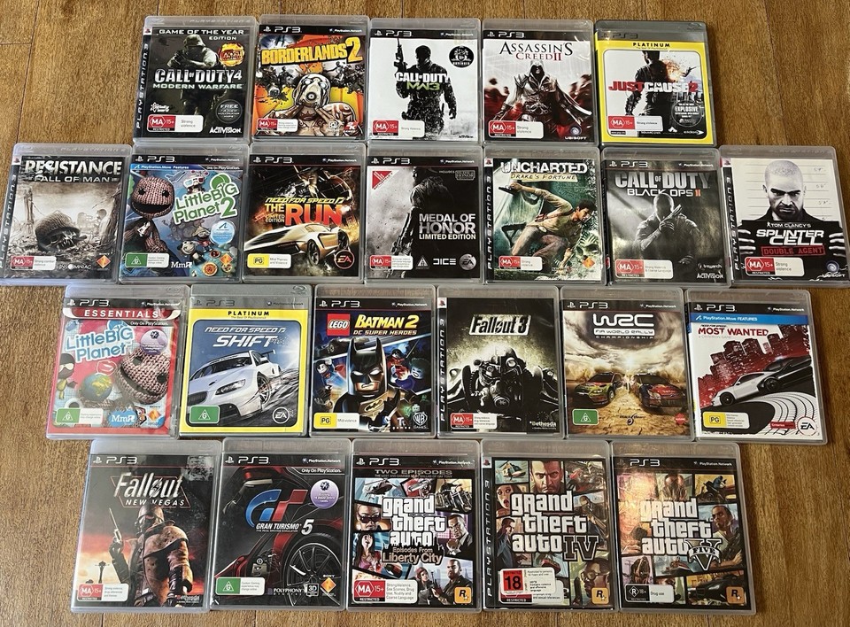 SONY PlayStation 3 PS3 Games Bulk Bundle Lot 23x Games - Tested ...