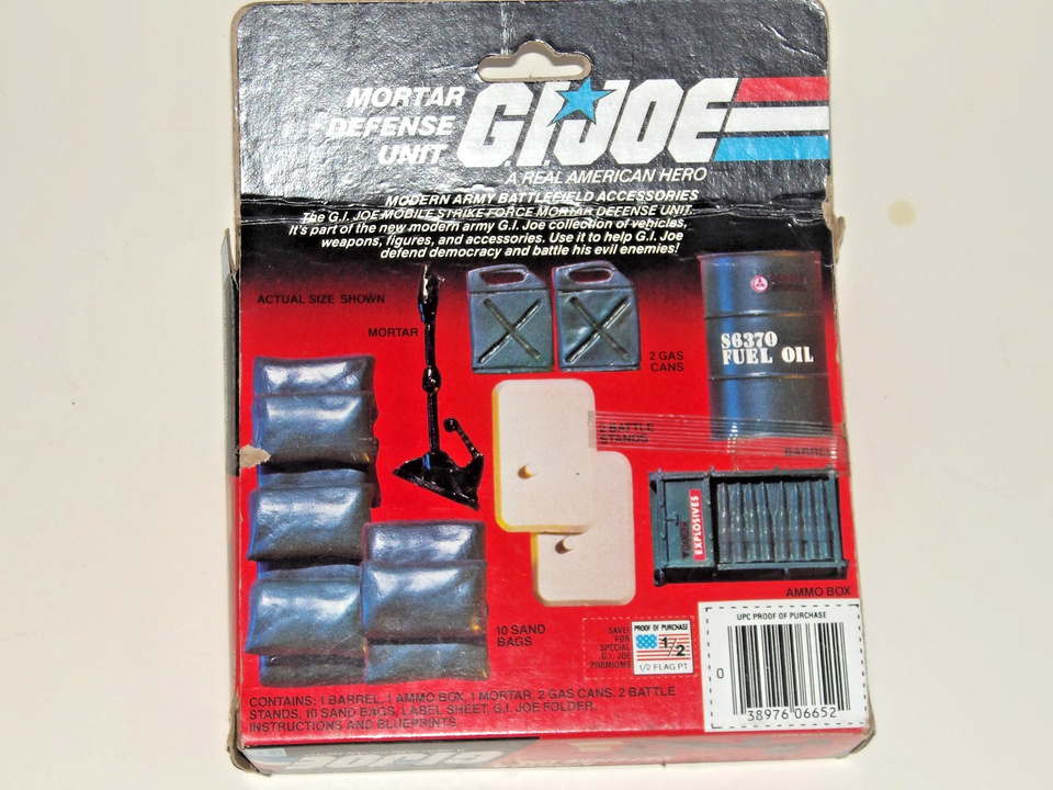 Mortar Defense Unit 100% Complete W/ Box GI Joe 1983 Hasbro Action ...