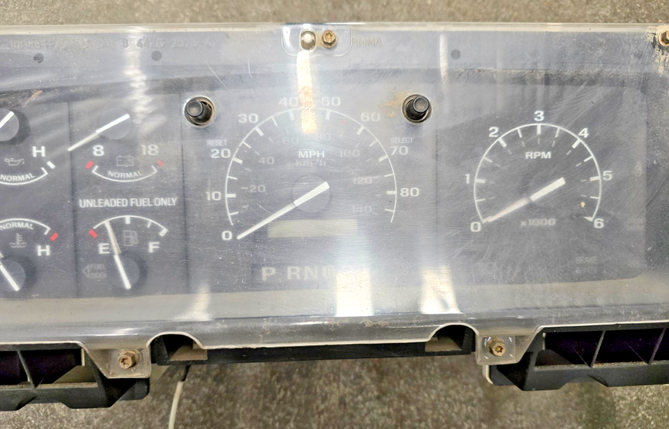 92-97 Ford OBS Truck Bronco Diesel Instrument Speedometer Tach Gauge ...