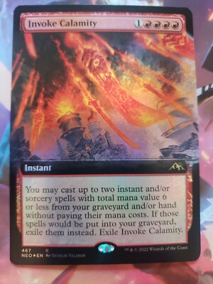 Invoke Calamity Extended Foil Kamigawa: Neon Dynasty MTG Magic NM | eBay