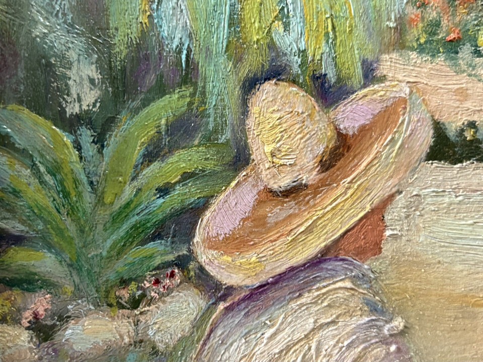 🔥 Fine Antique Old California Impressionist SPANISH Mexican Oil ...