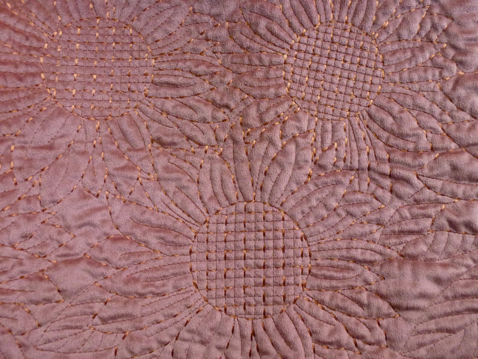 TAHARI Quilted Sunflower TABLE RUNNER Velvet Autumn Decor 15"x 49" | eBay