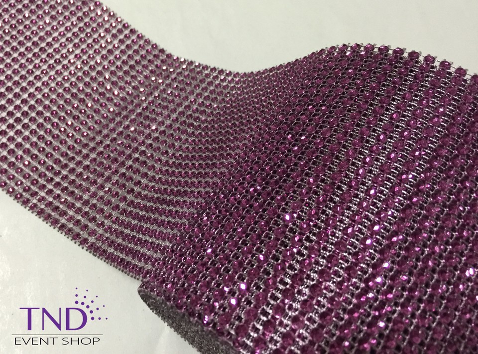 DIAMOND MESH WRAP ROLL CRYSTAL RHINESTONE SPARKLE BLING RIBBON/WEDDING ...