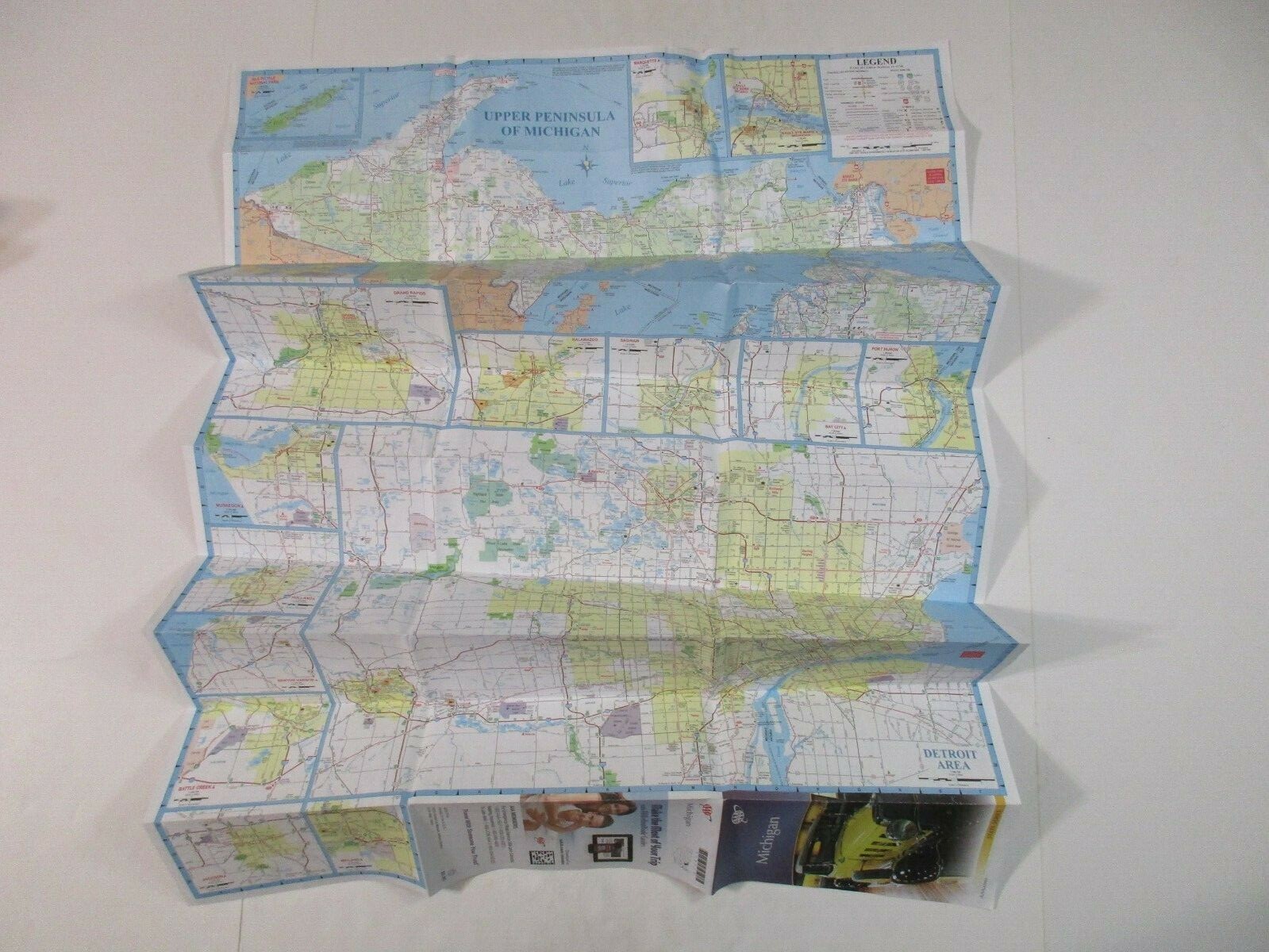 2013 AAA Michigan State Highway Transportation Travel Road Map~BR10 | eBay