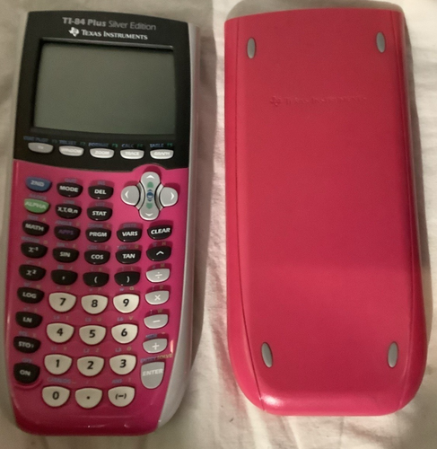 Texas Instruments TI-84 Plus Silver Edition Pink Graphing Calculator ...